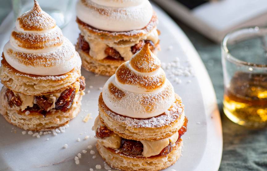 Verführerische Blätterteigtörtchen mit Maroni und Baiserhaube – Das ...