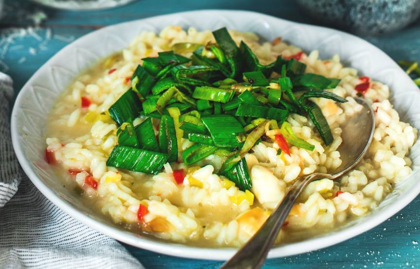 Cremiges Käse-Lauch-Risotto: Original italienisch | SoIsstItalien