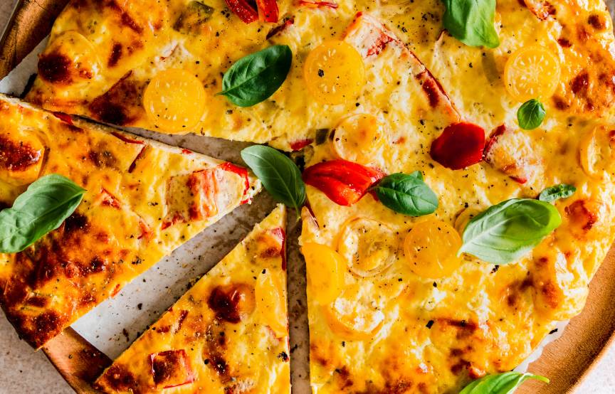 Schüttelpizza Mit Quark Und Mehl