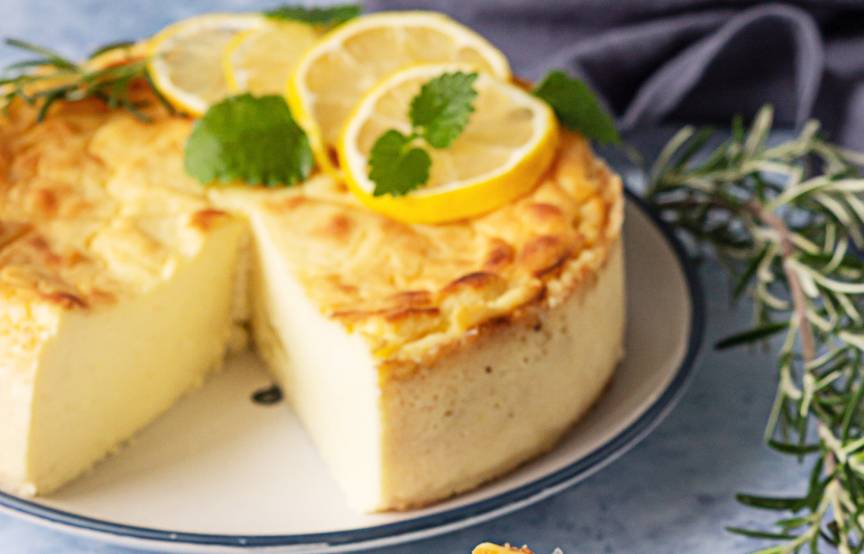 Saftiger Zitronen Ricotta Kuchen